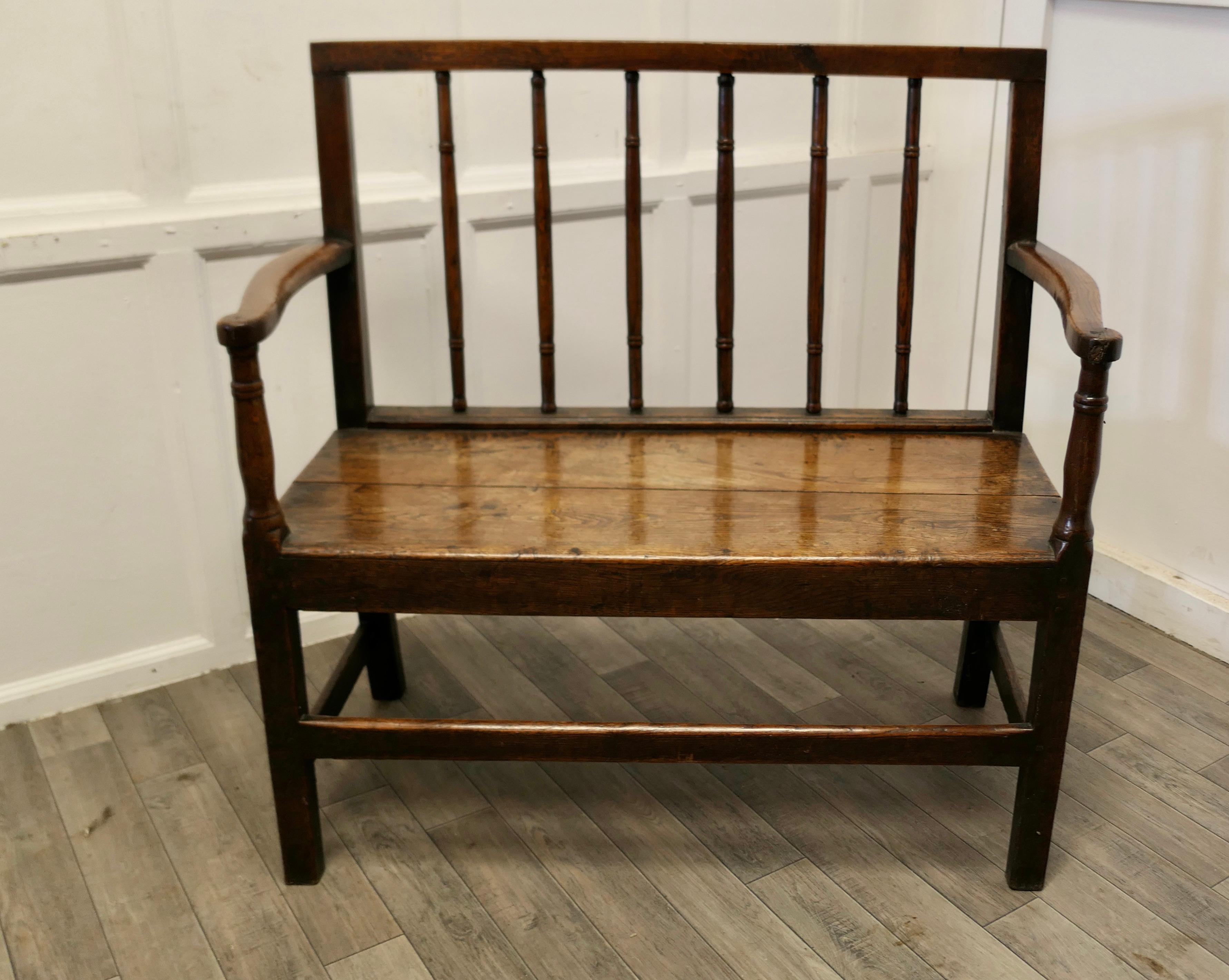 18th Century Elm Settle or Hall Bench the Settle Has the Most ...