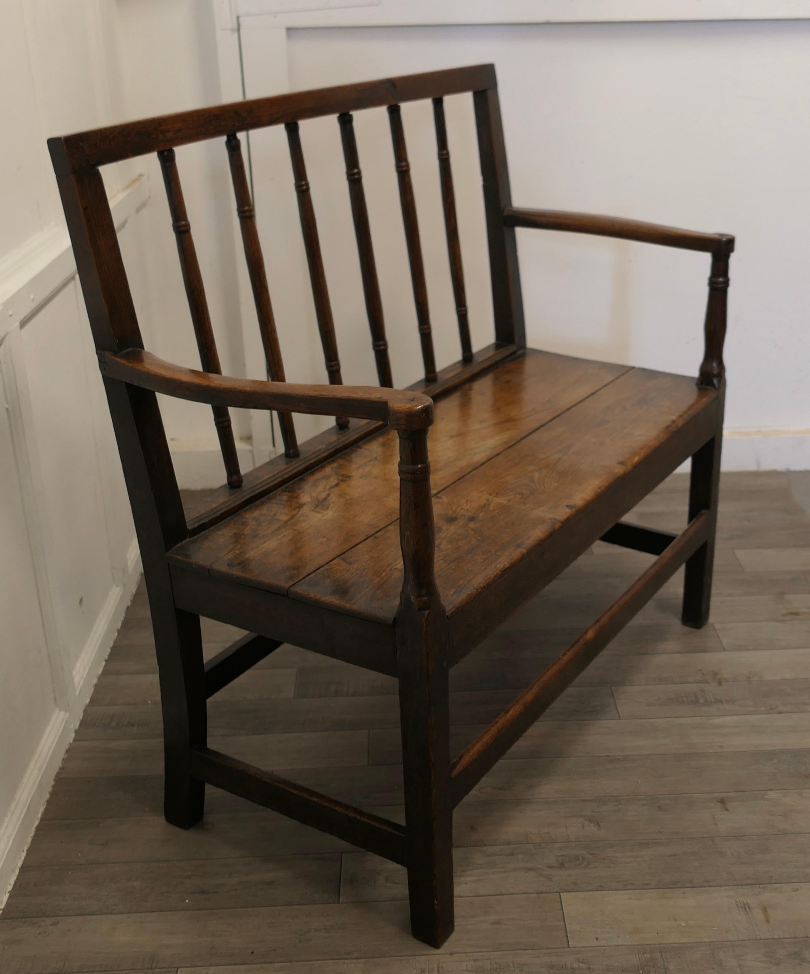 18th Century Elm Settle or Hall Bench the Settle Has the Most ...