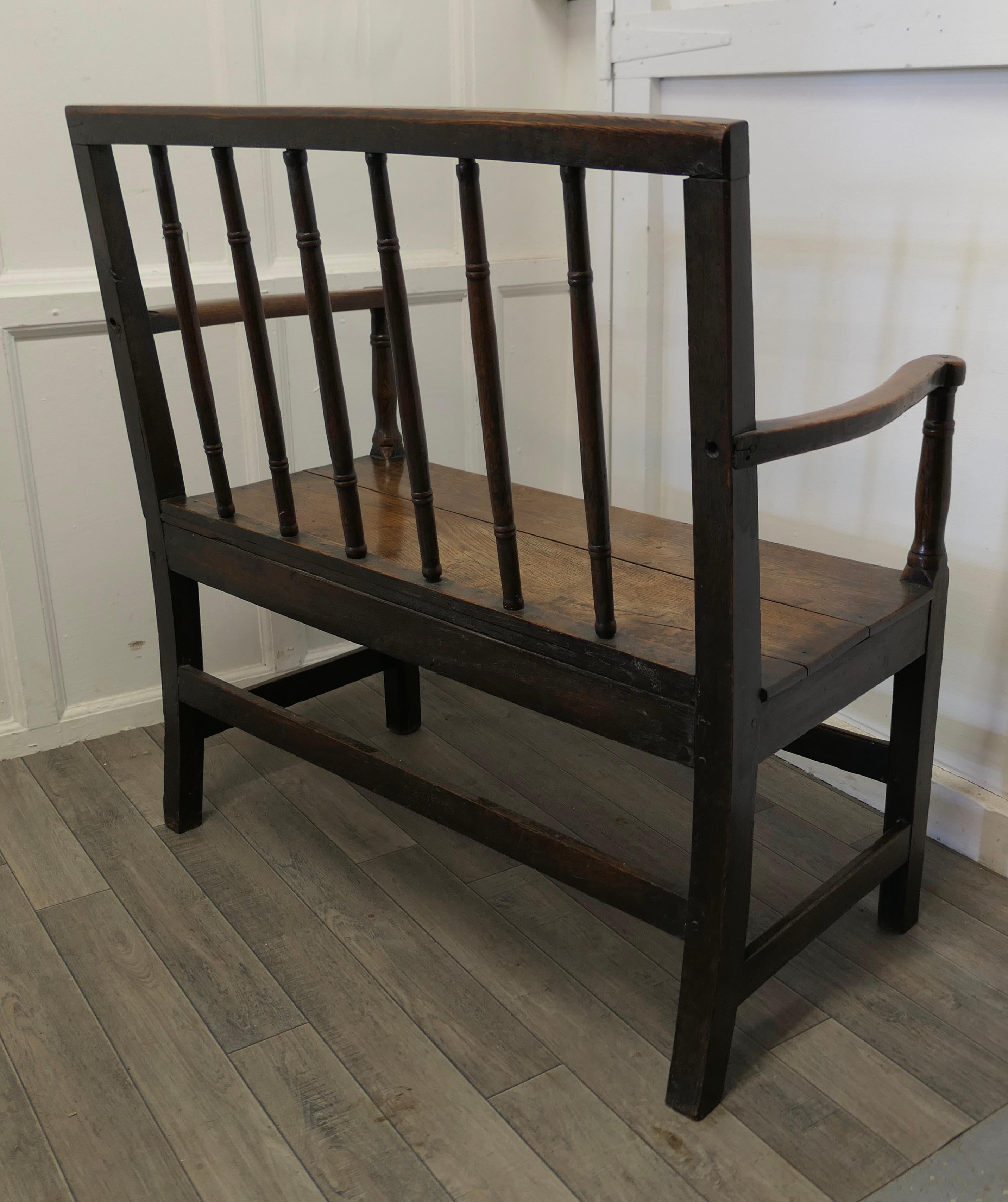 18th Century Elm Settle or Hall Bench the Settle Has the Most ...
