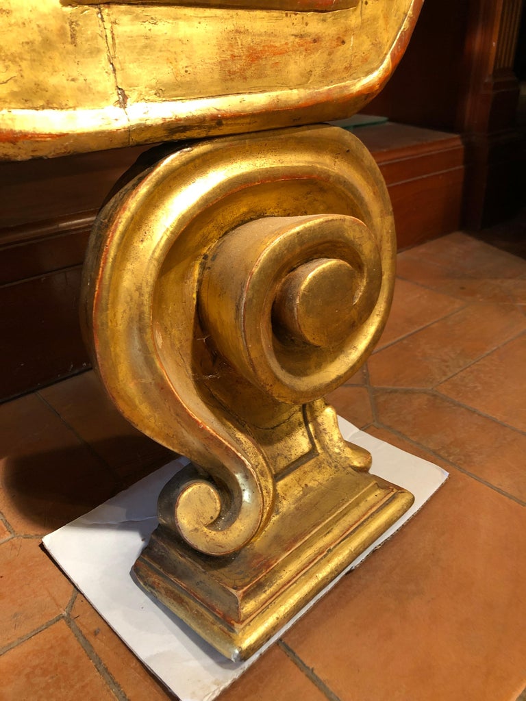 18th Century Empire Italian Gilt Mirror Rome, 1790s For Sale at 1stDibs