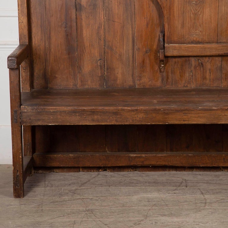 18th Century English Country Settle with Fold Down Table For Sale at ...