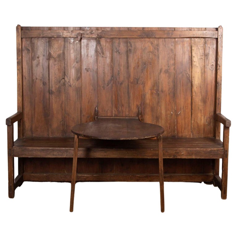 18th Century English Country Settle with Fold Down Table For Sale at ...