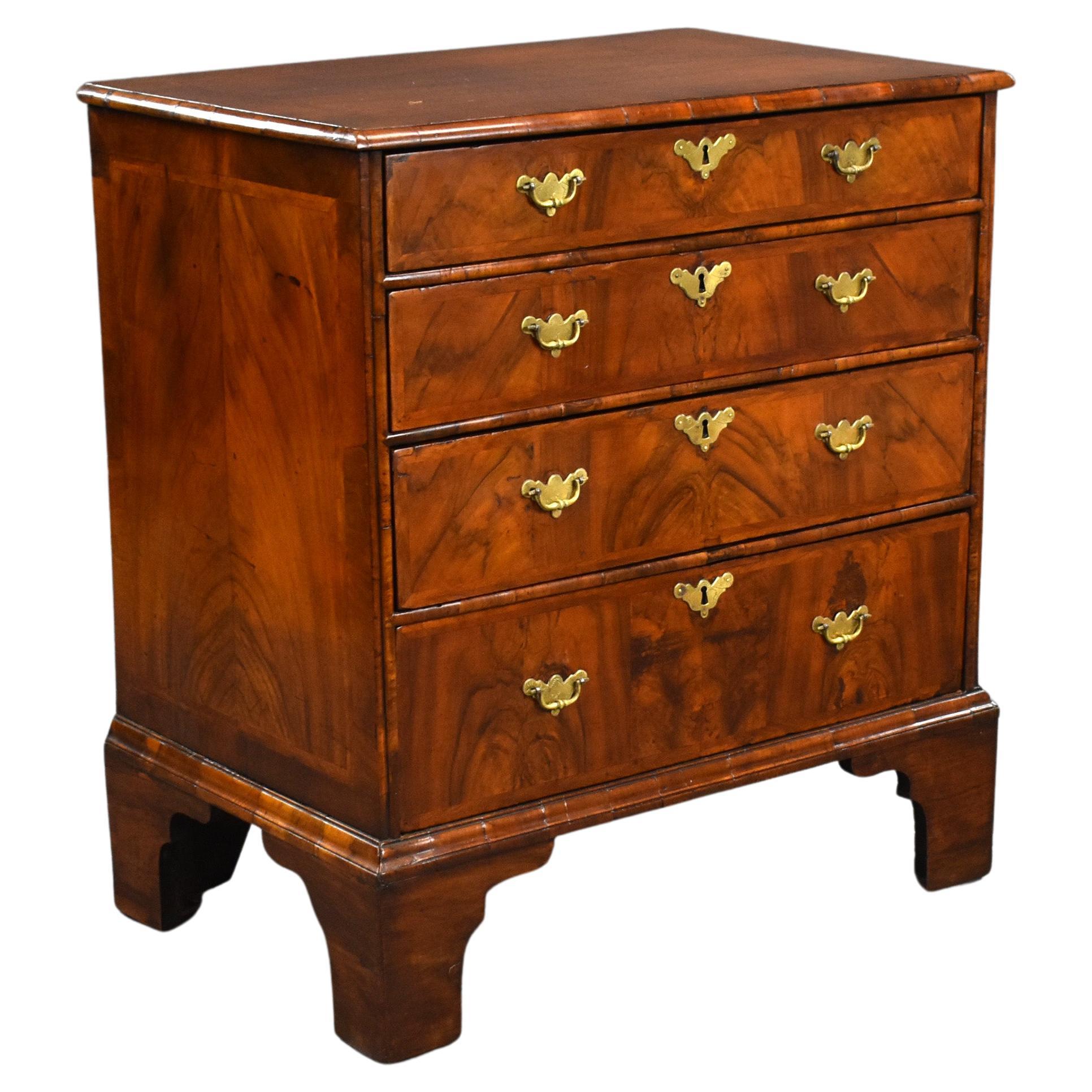 18th Century George I English Walnut Veneered Chest of Drawers For Sale ...