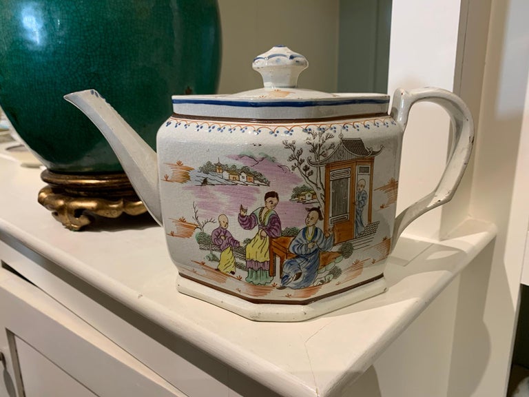 18th Century English Lowestoft Chinoiserie Porcelain Teapot at 1stDibs ...