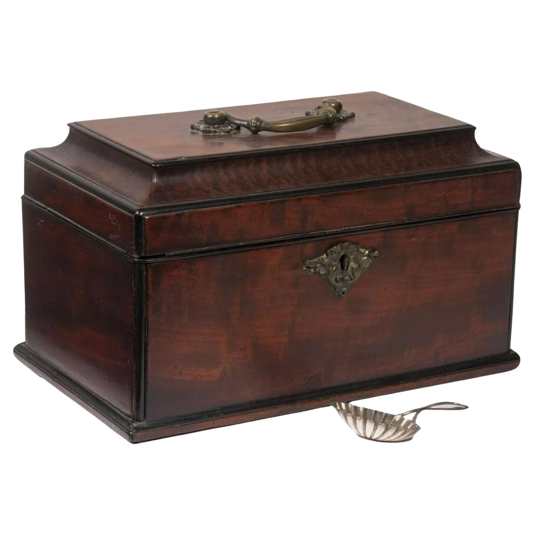 18th Century Chippendale Mahogany Tea Caddy For Sale at 1stDibs