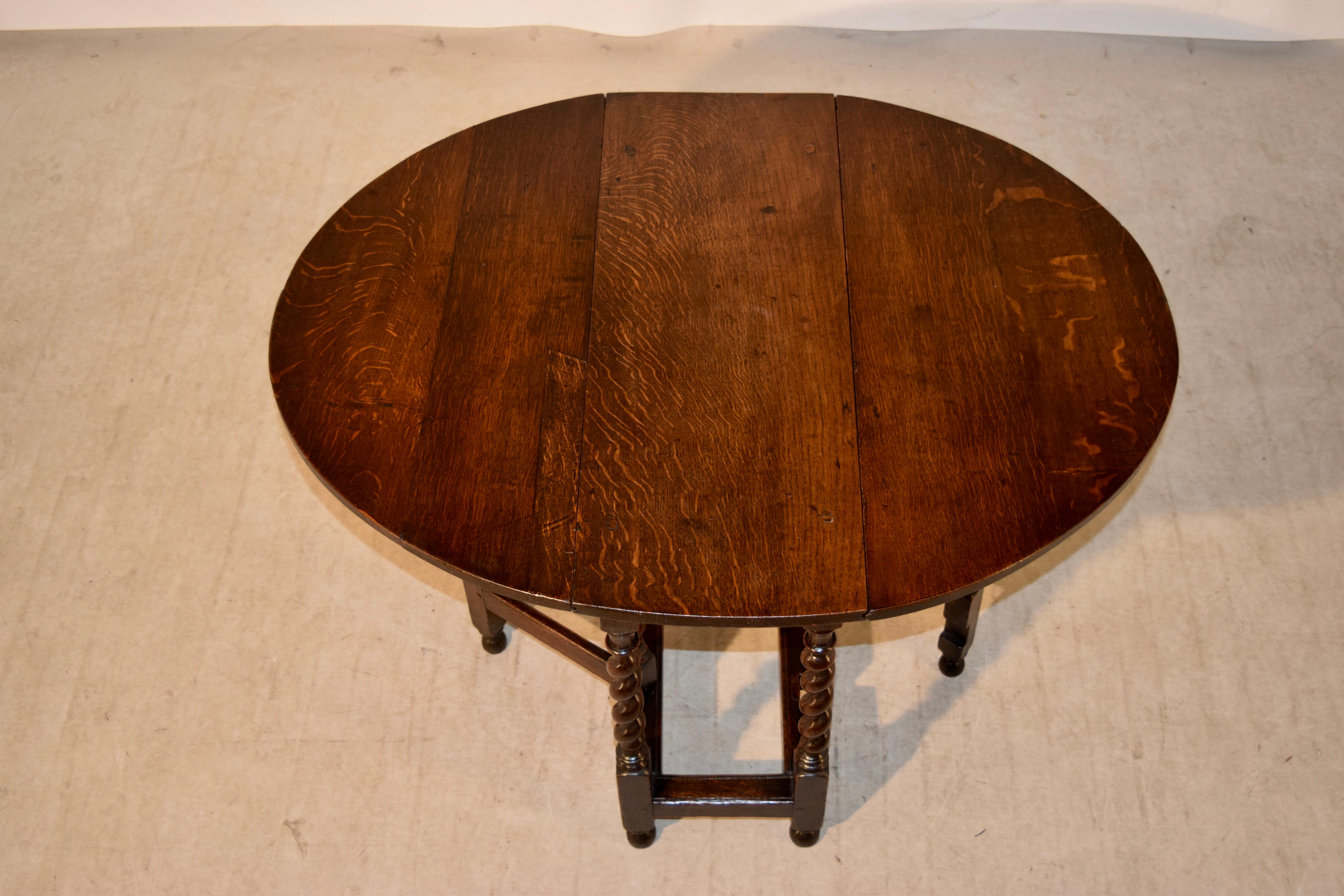 18th Century English Oak Gate Leg Table at 1stDibs