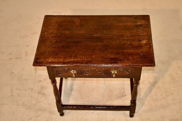 18th Century English Oak Side Table at 1stDibs