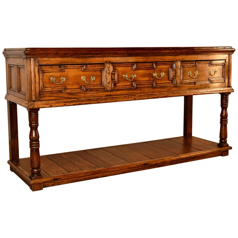 18th Century English Oak Sideboard at 1stDibs