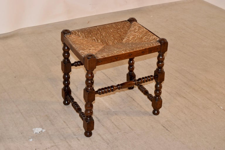 18th Century English Oak Stool at 1stDibs