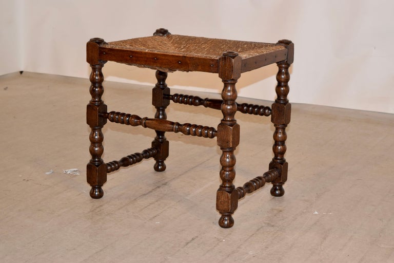 18th Century English Oak Stool at 1stDibs