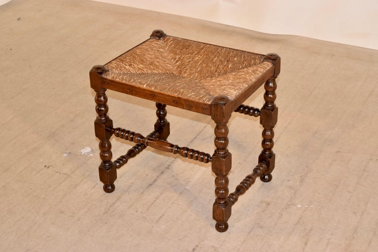 18th Century English Oak Stool at 1stDibs