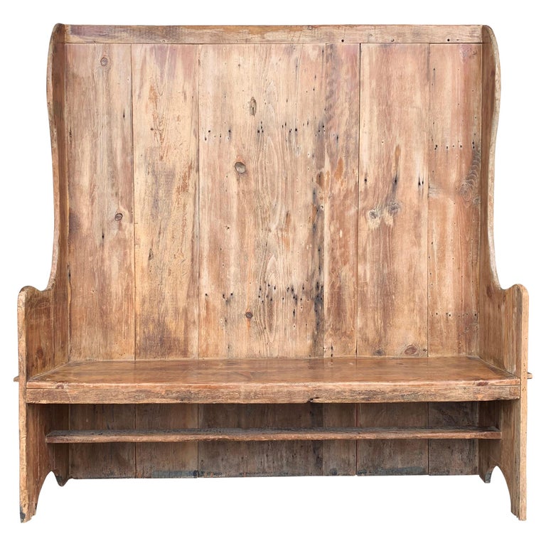 18th Century English Pine Settle at 1stdibs