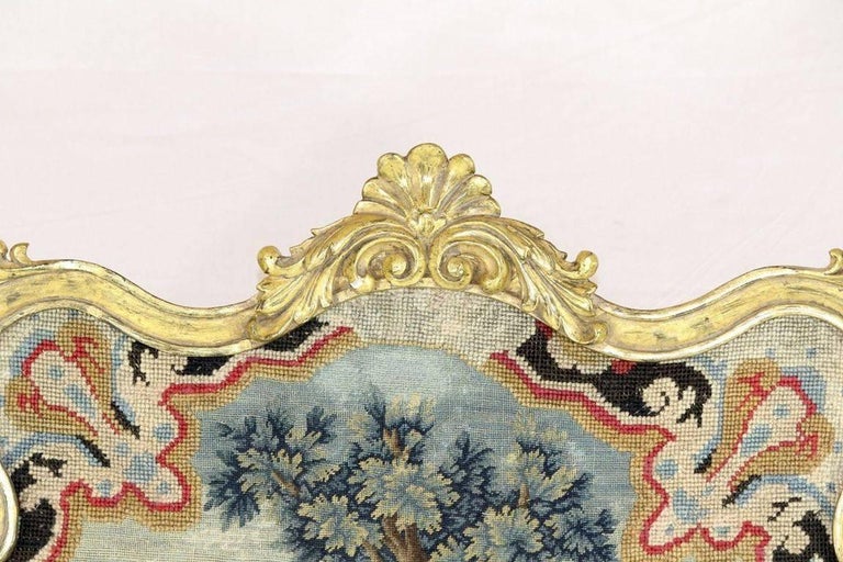 18th Century English Stuart-Era Ornately Framed Needlepoint Wall ...