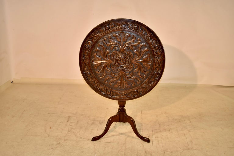 18th Century English Tilt-Top Table For Sale at 1stDibs