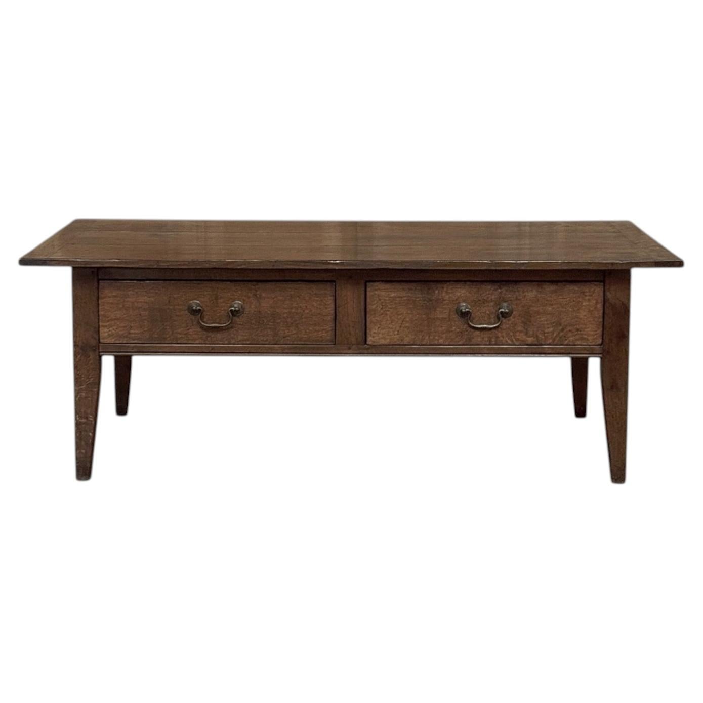 18th Century European Oak Country Coffee Table For Sale at 1stDibs