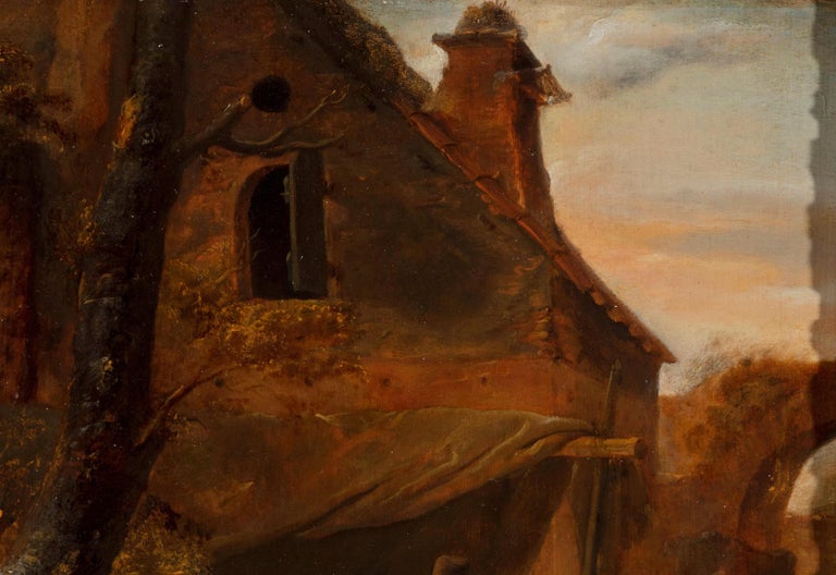 18th Century, Flemish Painting Depicts Genre Scene with Card Players ...