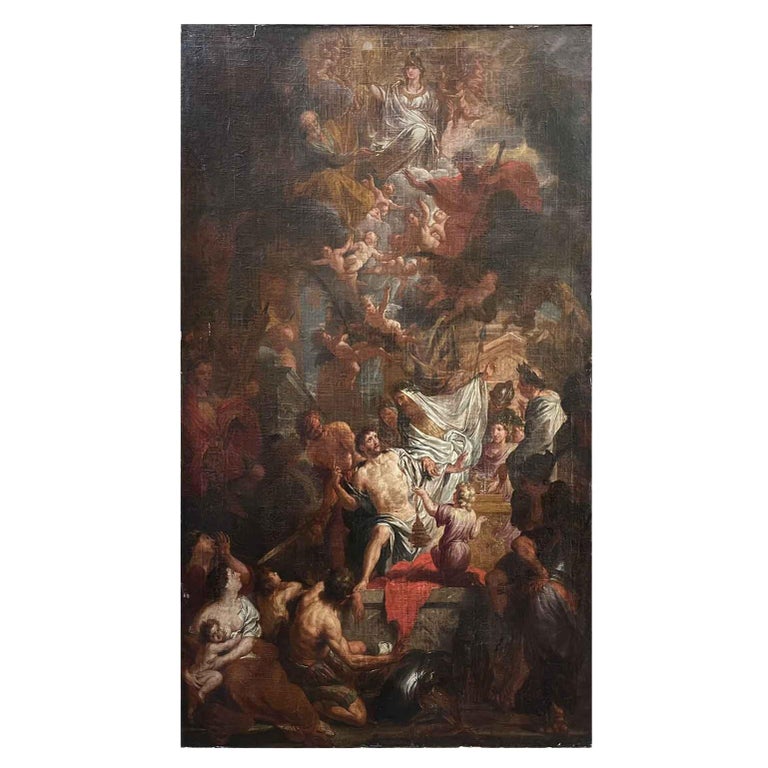 Godfried Maes 17th Century Flemish Baroque Saint George Martyrdom 1681 ...