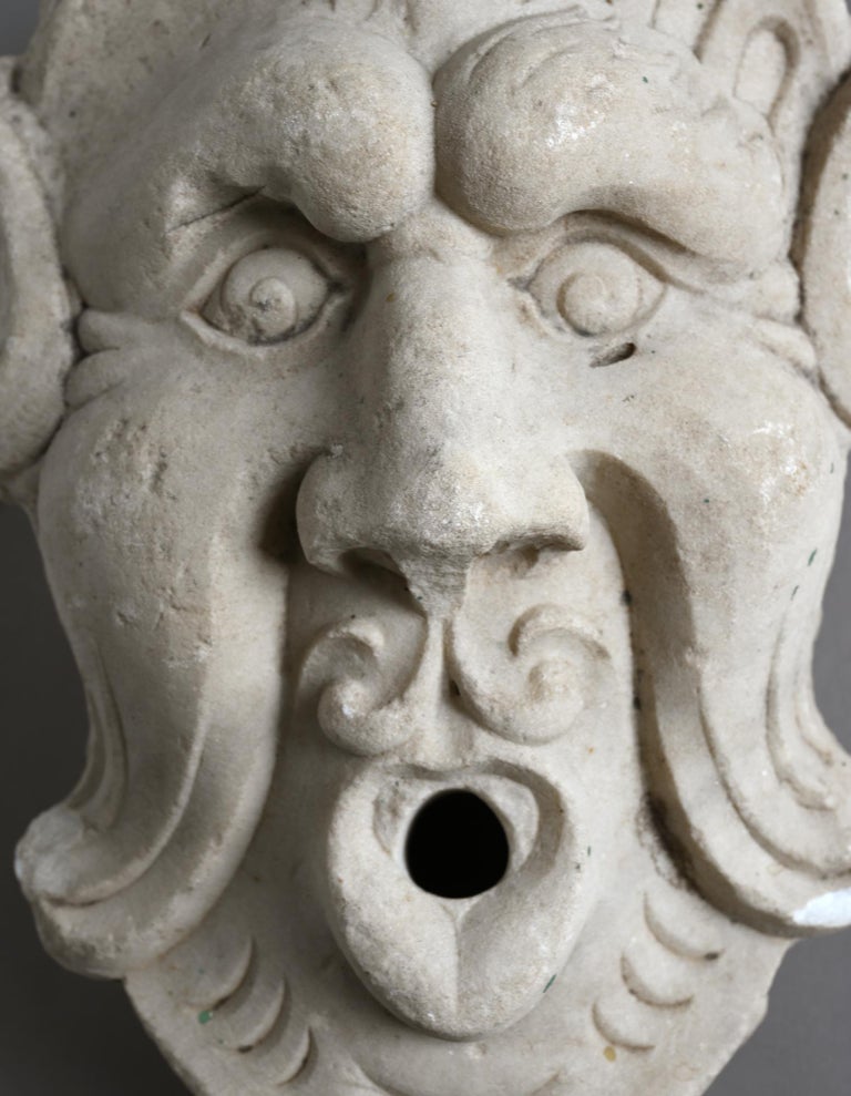 18th Century Fountain Mask Italy Marble at 1stDibs