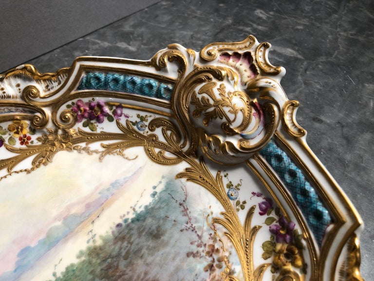 18th Century France Louis XV Porcelain Sévres Dish, 1758 at 1stDibs