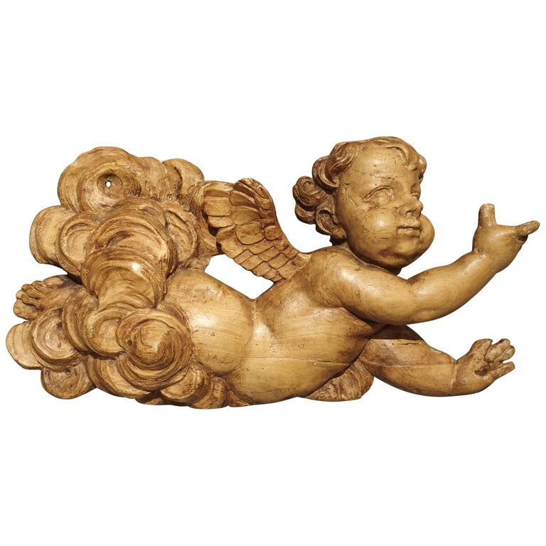 Flying Cherub Statue