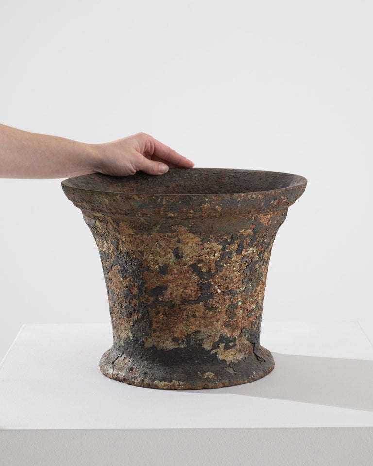 18th Century French Cast Iron Mortar For Sale at 1stDibs