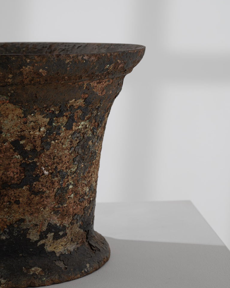 18th Century French Cast Iron Mortar For Sale at 1stDibs