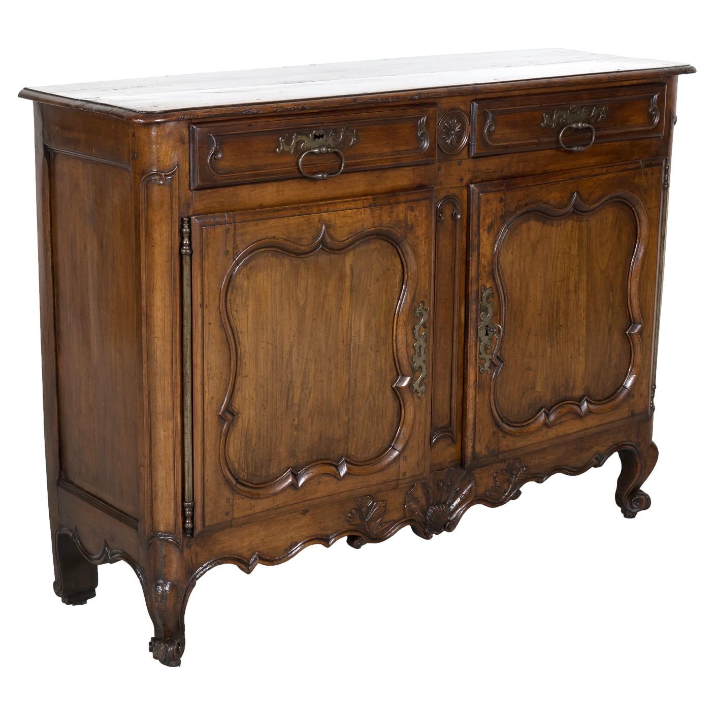 18th Century Carved Country French Provincial Louis XV Period Walnut ...