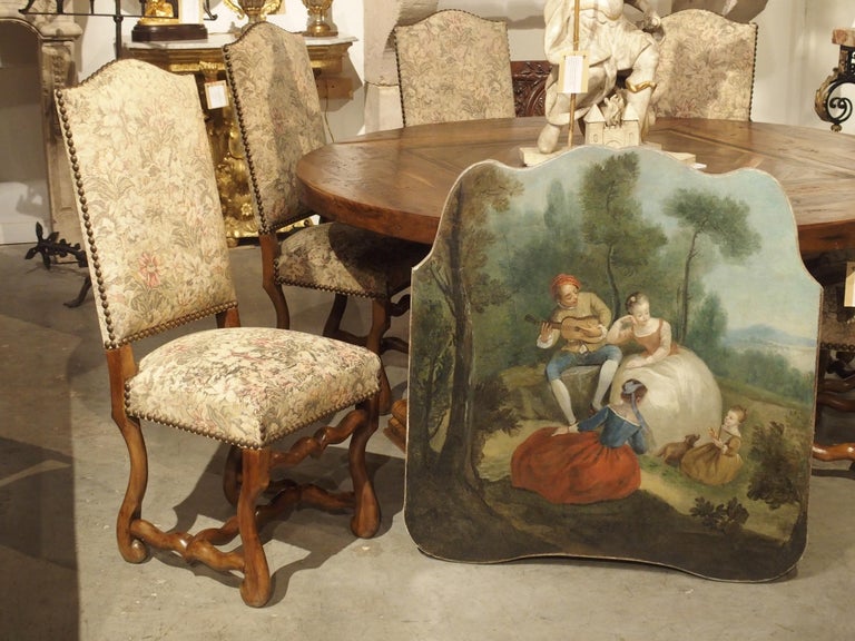 18th Century French Genre Scene Overdoor Painting, circa 1770 For Sale ...