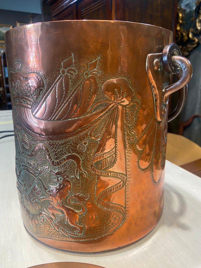 18th Century French Hammered Copper Container for Food Preservation For ...