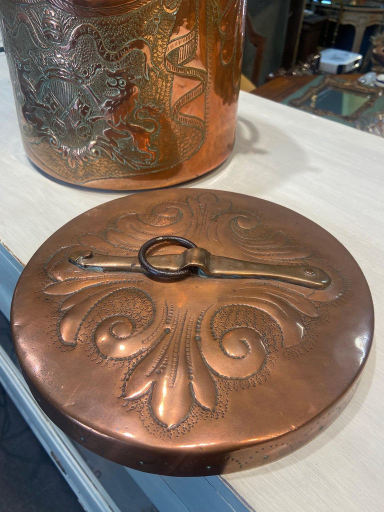 18th Century French Hammered Copper Container for Food Preservation For ...