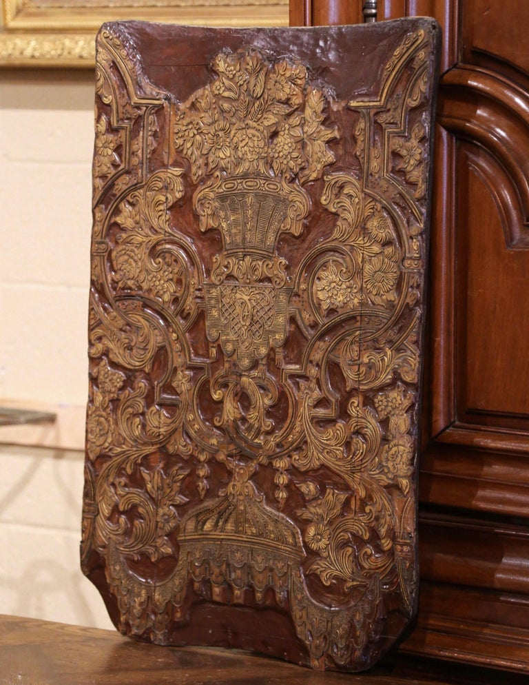 18th Century French Hand Carved Wood Stamp Stencil Block For Sale at ...