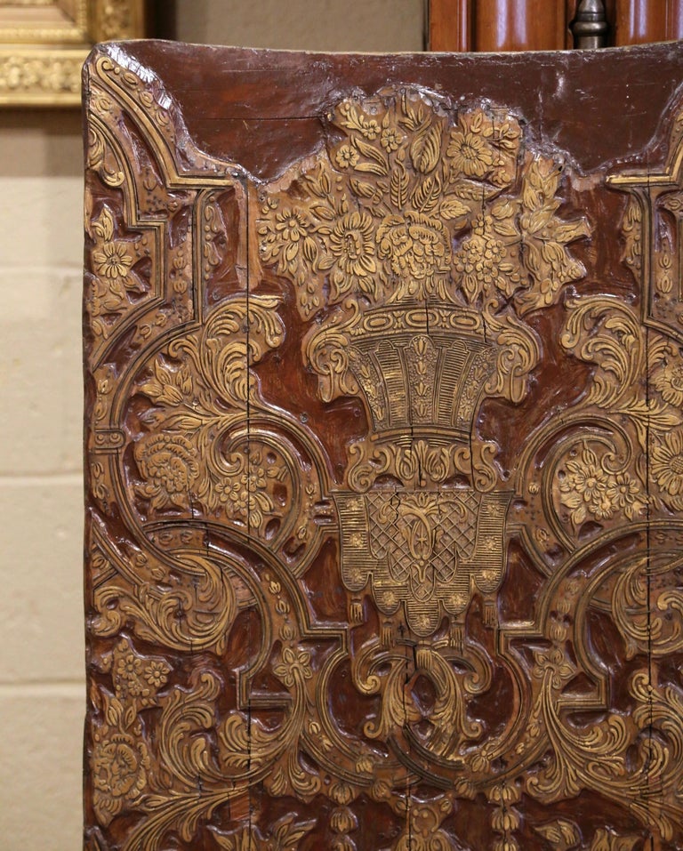 18th Century French Hand Carved Wood Stamp Stencil Block For Sale at ...
