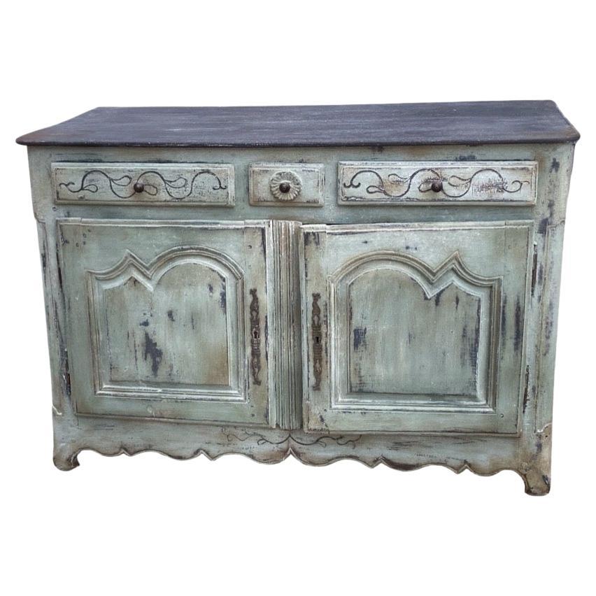 18. Jahrhundert Französisch Louis XV gemalt Buffet im Angebot bei 1stDibs
