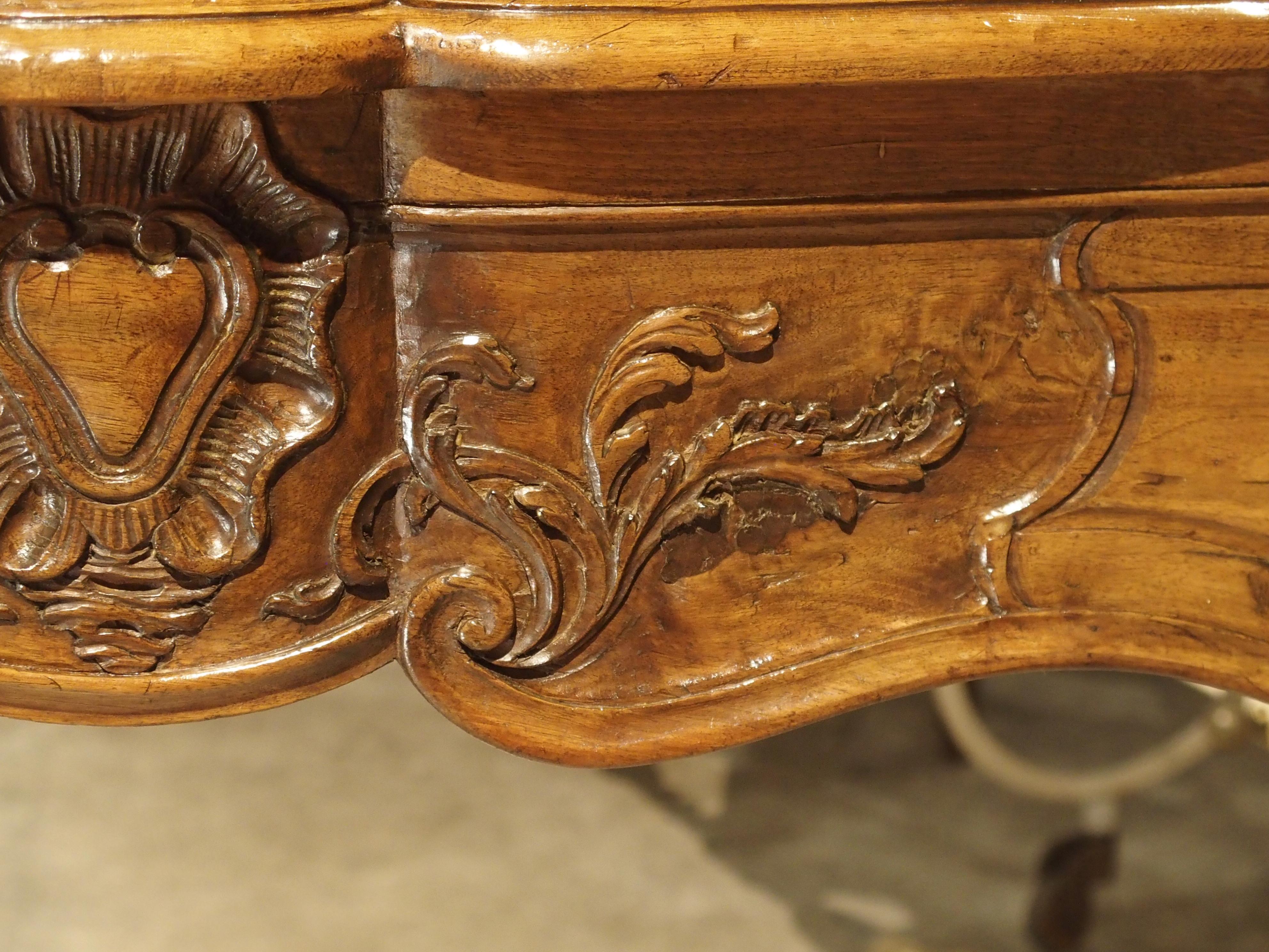 18th Century French Louis XV Walnut Wood Mantel at 1stDibs | wood ...
