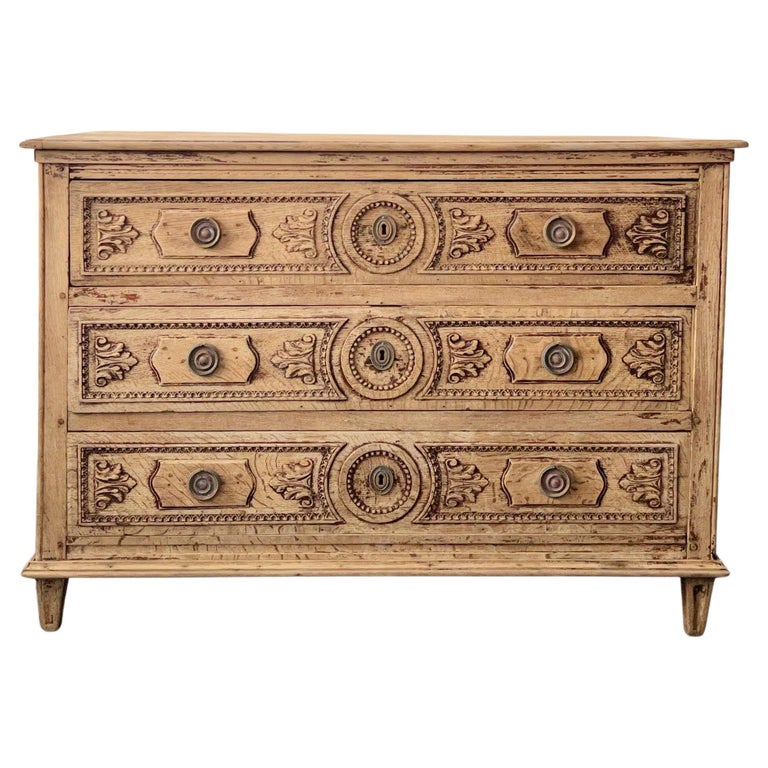 18th Century French Louis XVI Oak Commode at 1stDibs