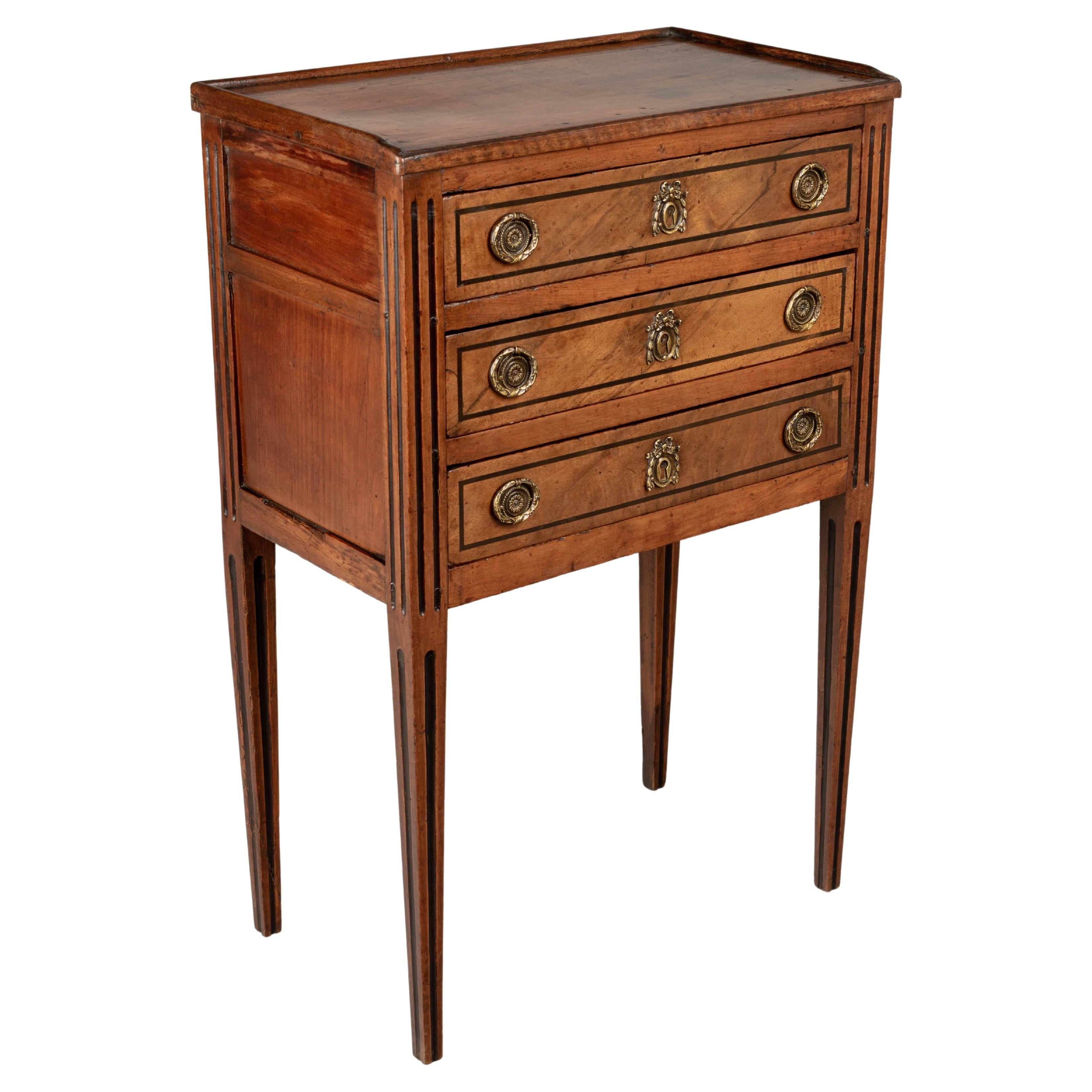 Elegant 18th Century French Louis XV Marquetry Side Table For Sale at ...