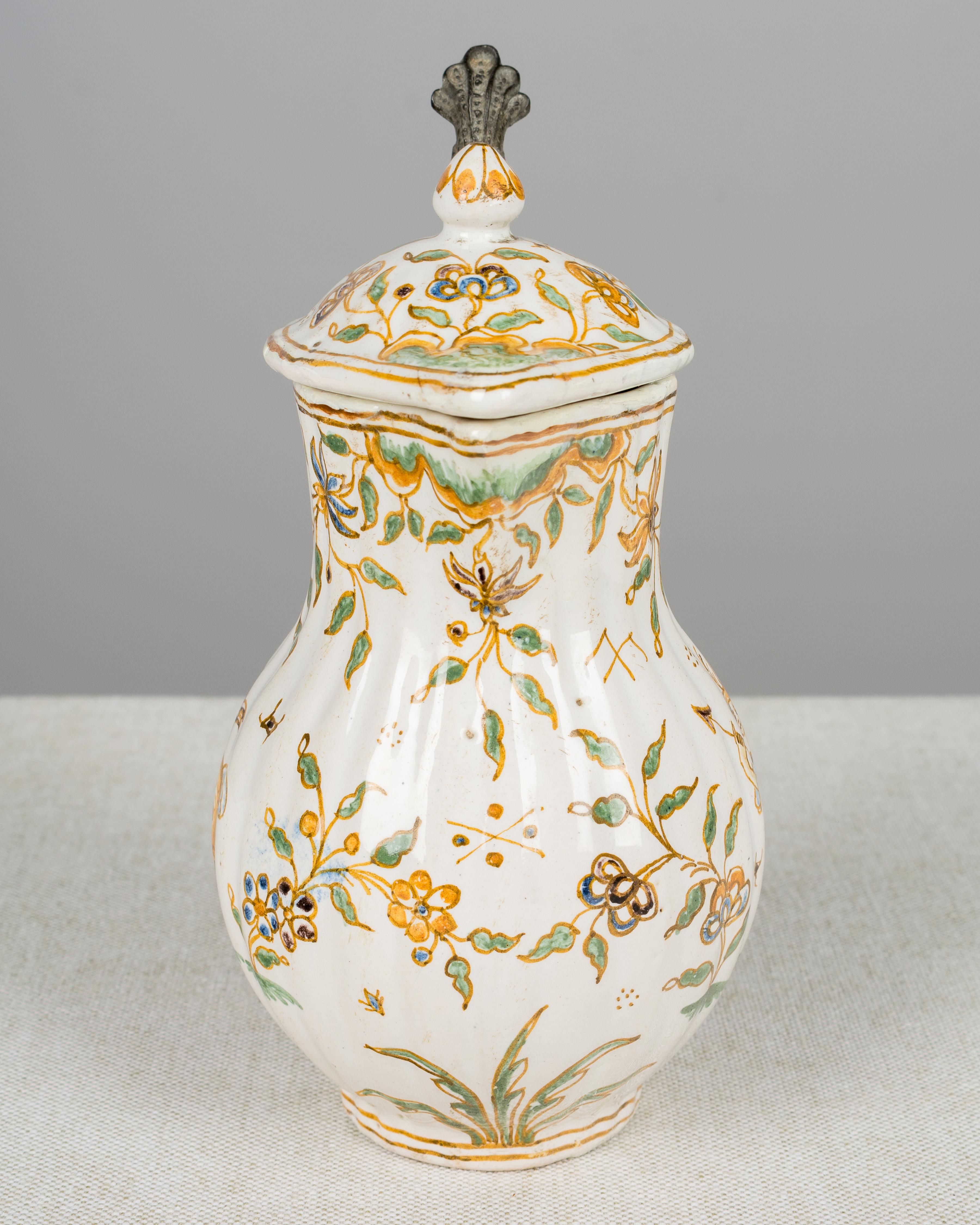 18th Century French Moustiers Faience Pitcher at 1stDibs