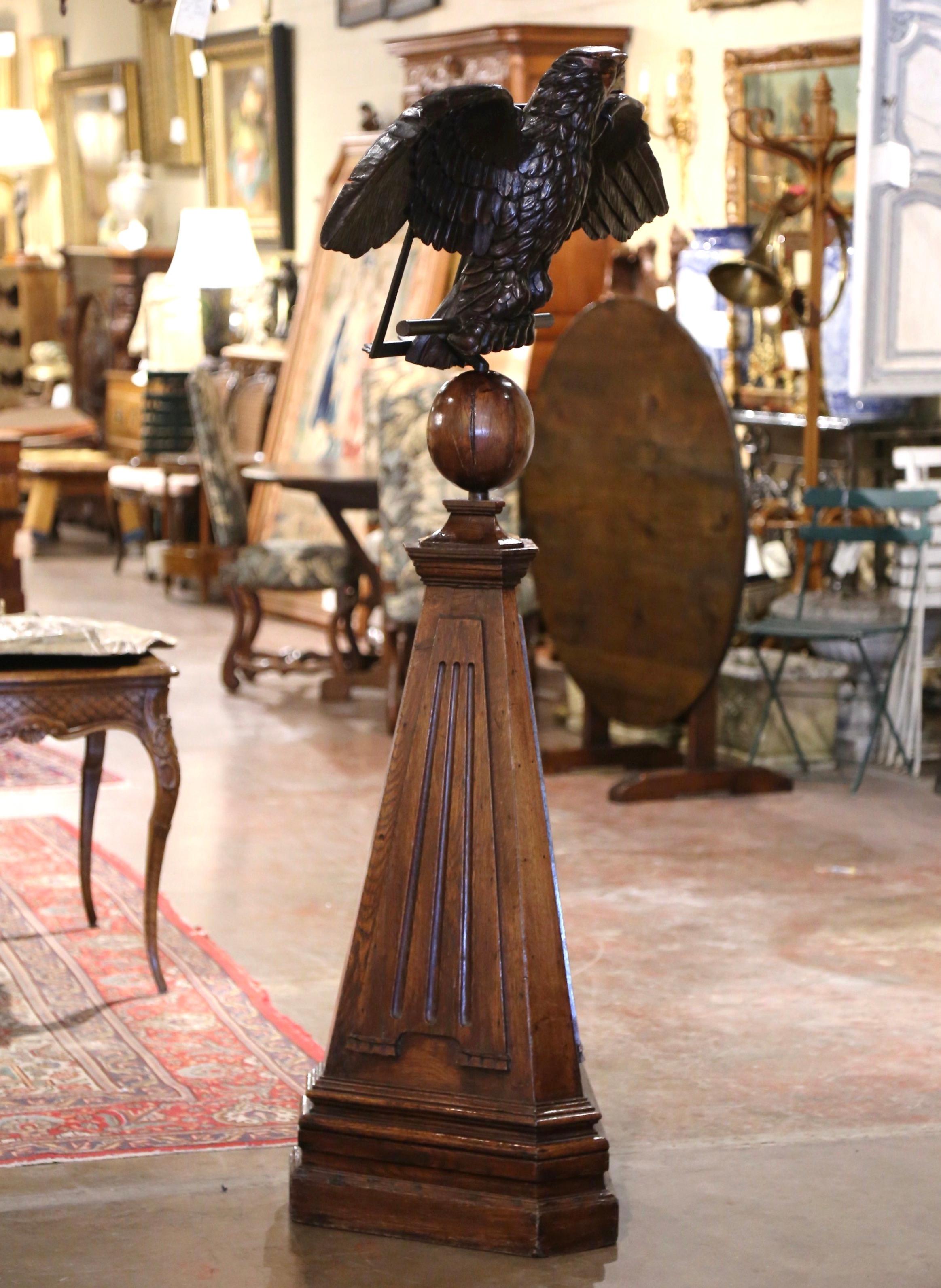 18th Century French Oak Black Forest Lectern with Eagle at 1stDibs