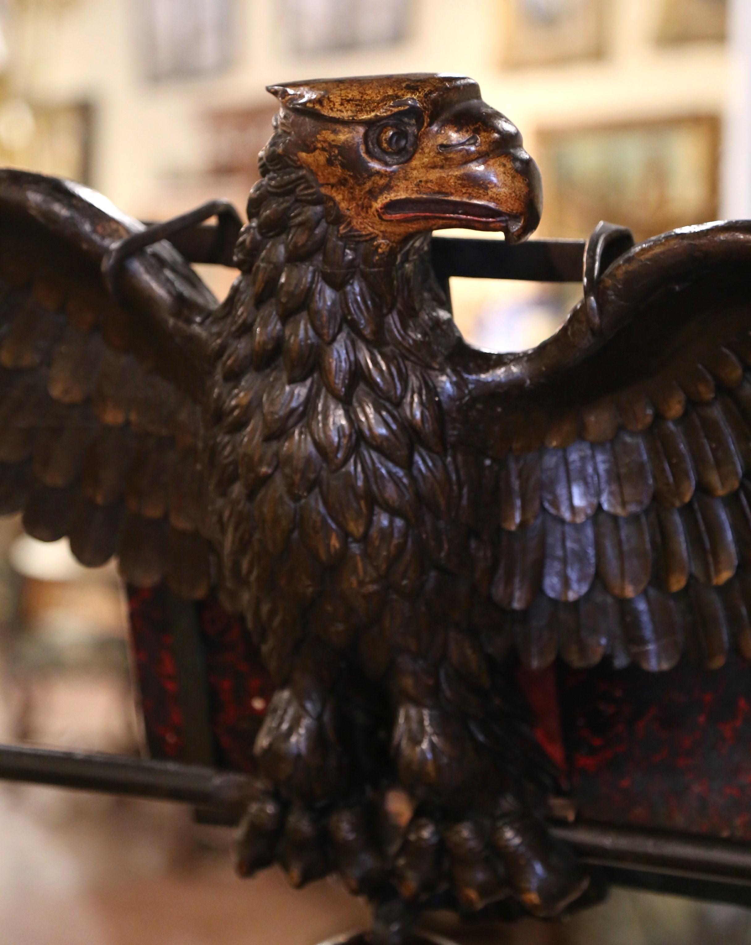 18th Century French Oak Black Forest Lectern with Eagle at 1stDibs