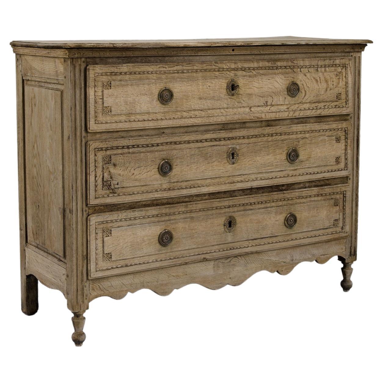 18th Century French Oak Chest of Drawers at 1stDibs