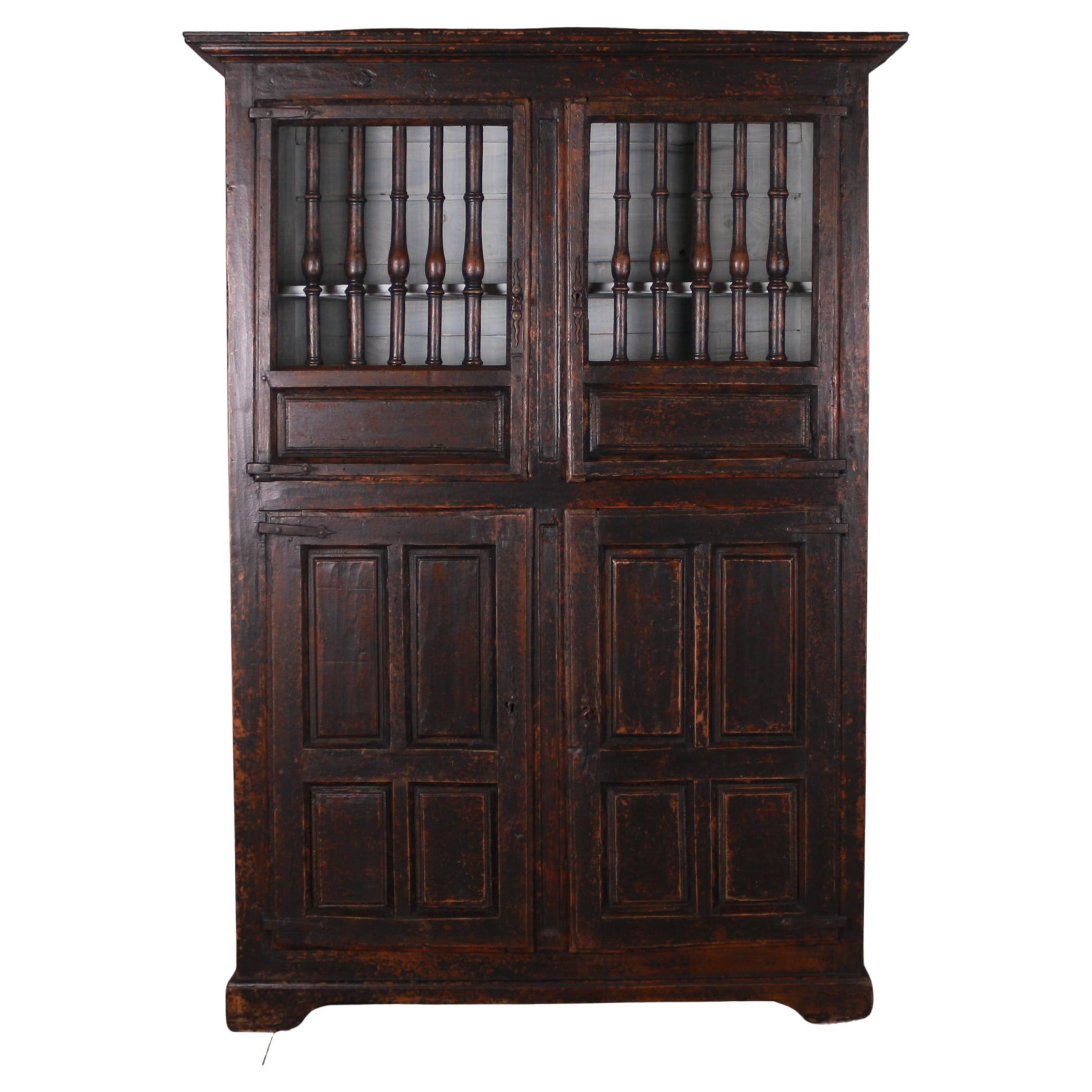 18th Century Carved Flemish Oak Cupboard at 1stDibs