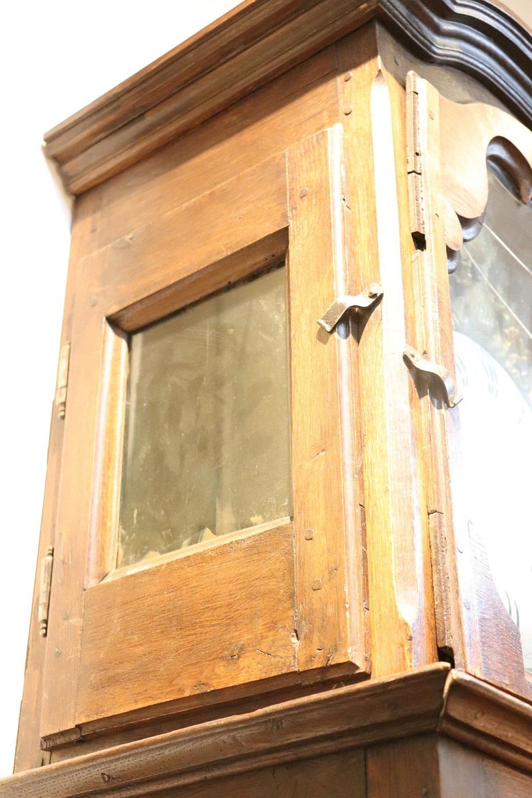 18th Century French Oak Longcase Clock or Tall Case Clock at 1stDibs
