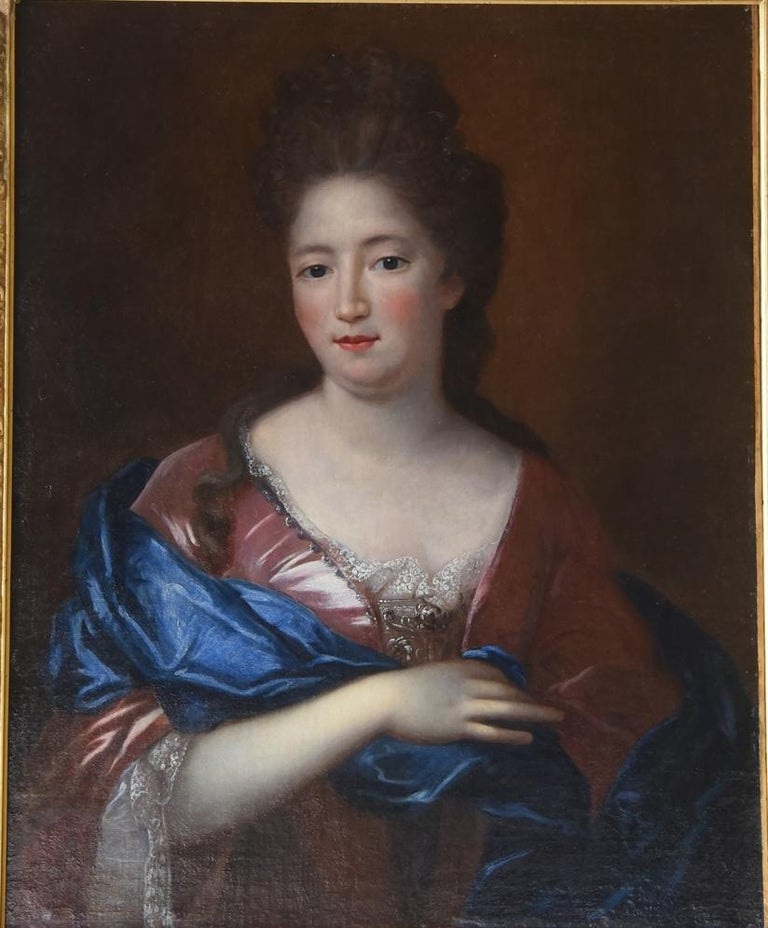 18th Century French Painting Portrait of a Noblewoman Francoise De Troi ...