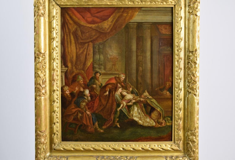 18th Century, French Painting with Esther’s Fainting before Ahasuerus ...