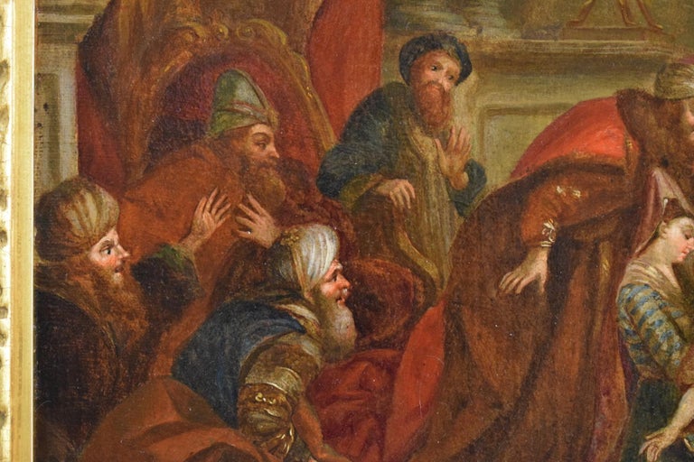 18th Century, French Painting with Esther’s Fainting before Ahasuerus ...