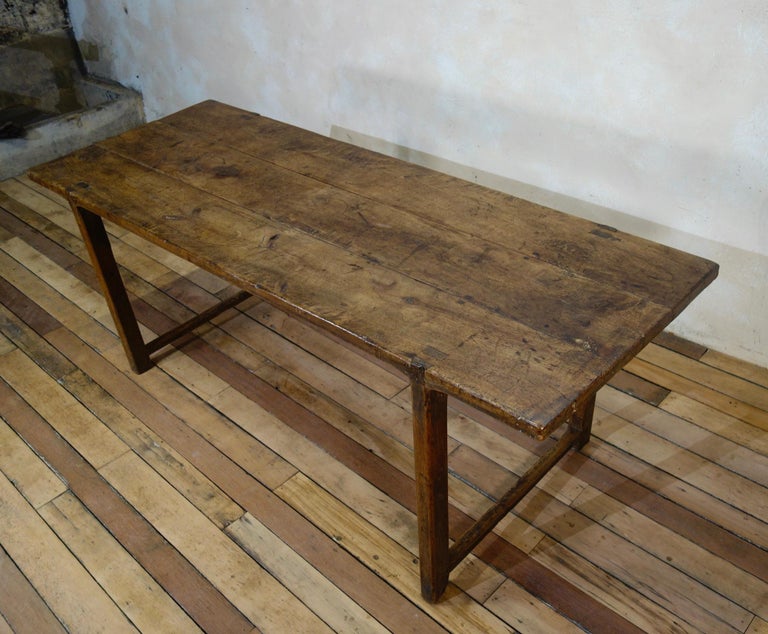 An 18th Century French Primitive Cherrywood Farmhouse Table ...