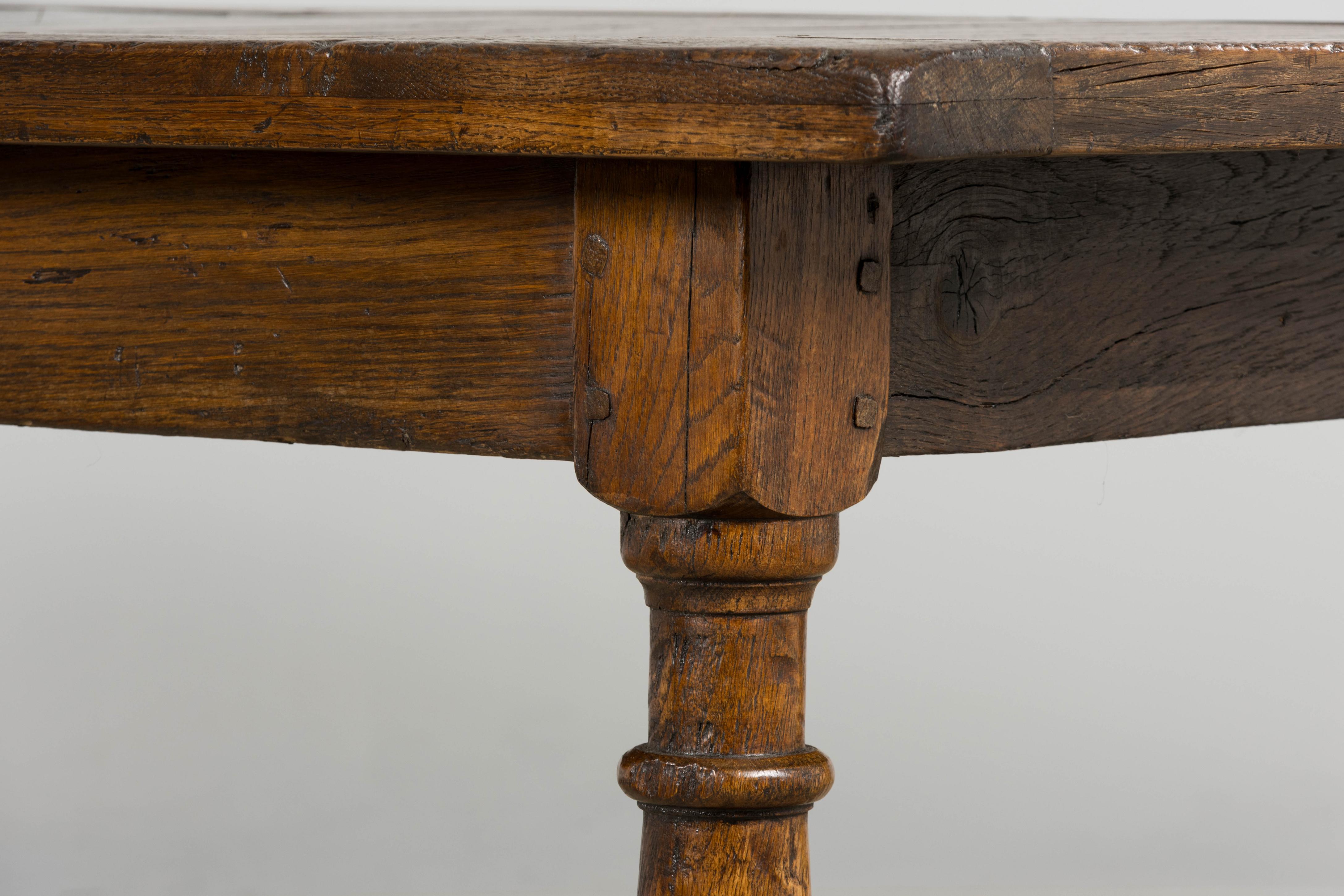 18th Century French Provincial Louis XIII Style Oak Table at 1stDibs