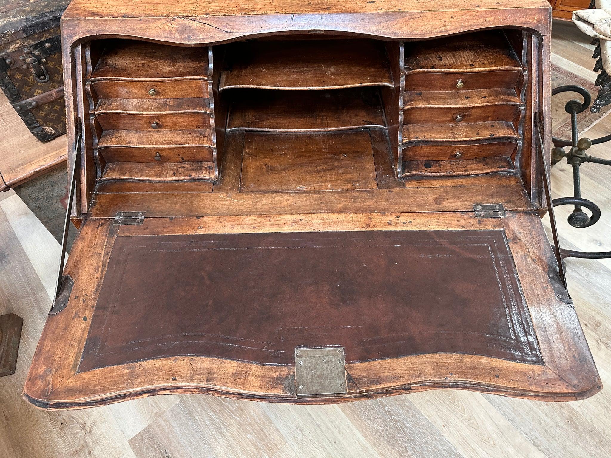 18th Century French Provincial Louis XV Cherry Slant Front Desk at ...