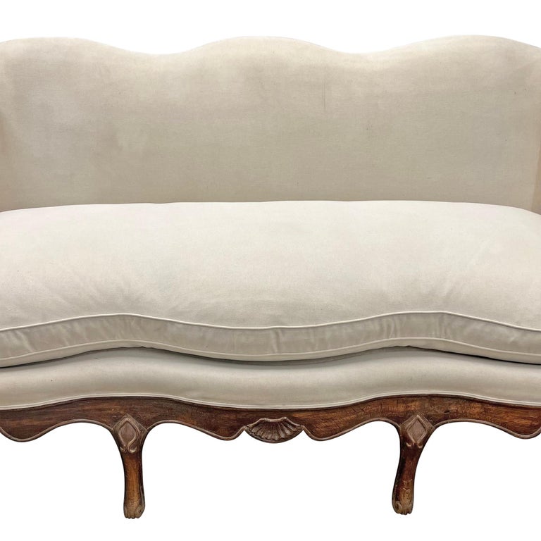 18th Century French Provincial Louis XV Sofa For Sale at 1stDibs