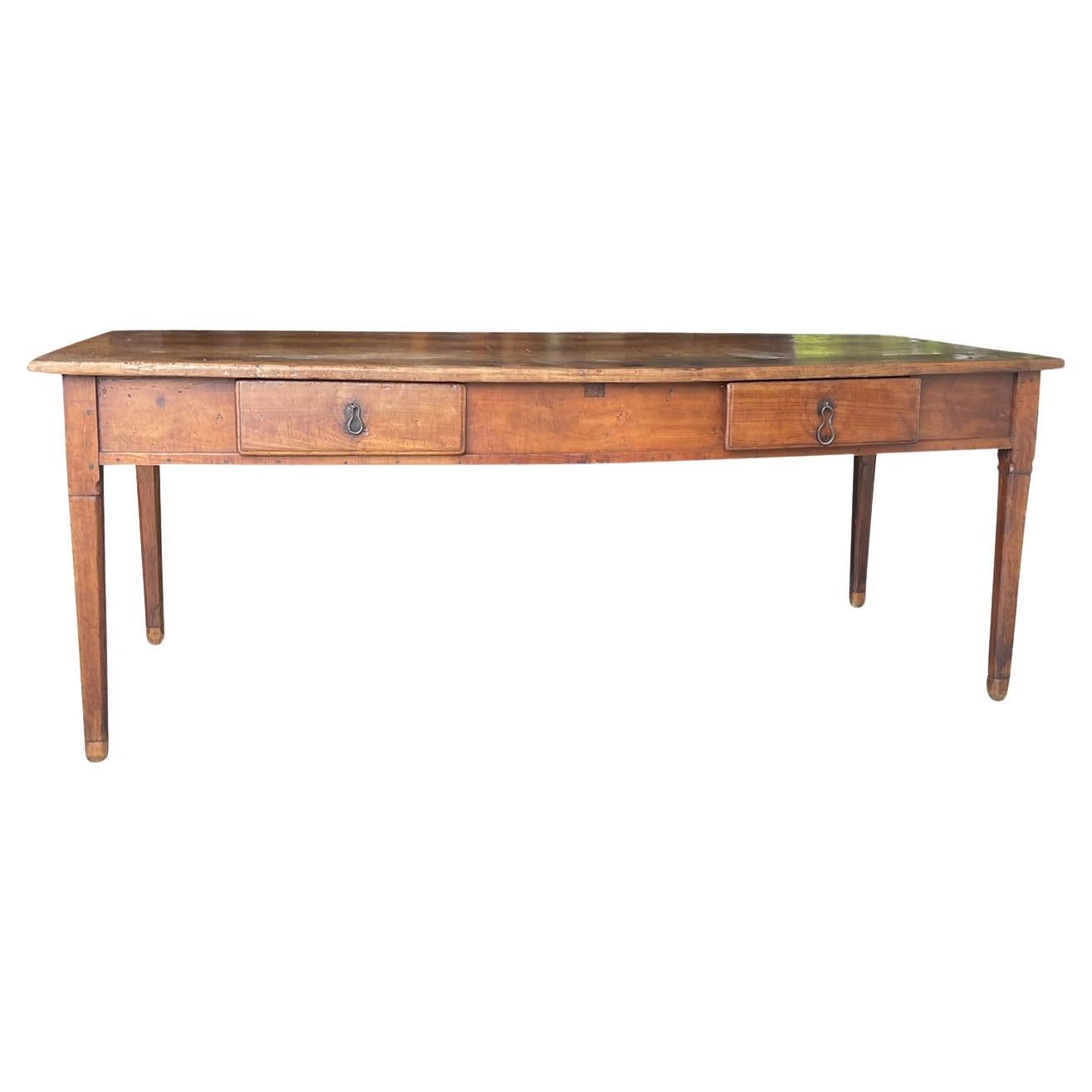 18th Century French Provincial Walnut Dining Room Table - Antique Farm ...